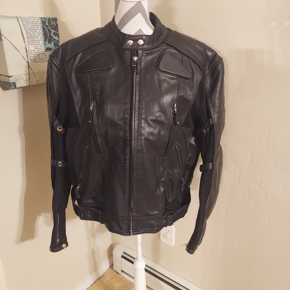 Xelement | Jackets & Coats | Motorcycle Leather Jacket Xelement Biker ...